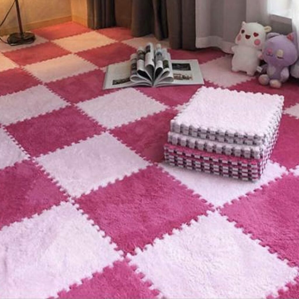 Cotton Floor Mat (Kids floor playing mat Baby puzzle crawl mattress 12 ...